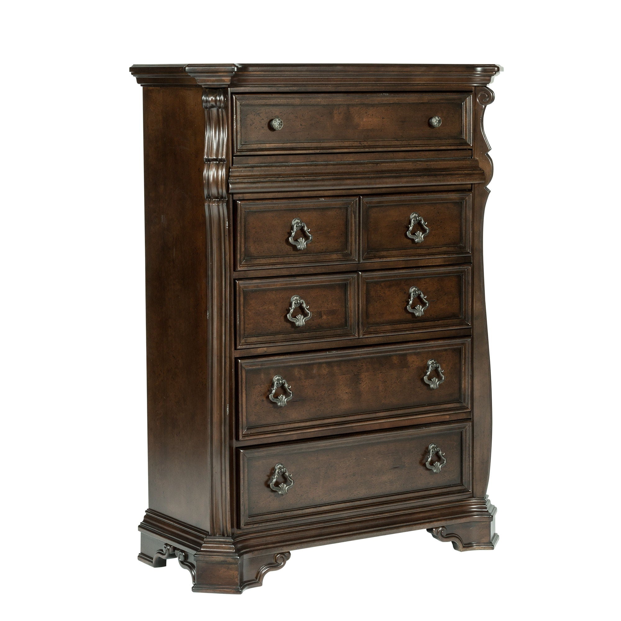 Arbor Place 6 Drawer Chest Dark Brown Shay Furniture